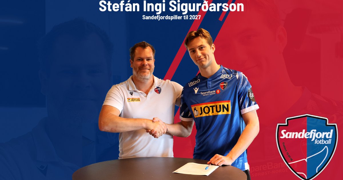 Stefan Ingi Sigurdarson blir SF-spiller ut 2027 / Sandefjord